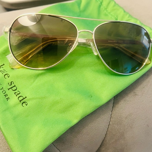 kate spade | Swim | Kate Spade Gold Aviator Sunglasses | Poshmark